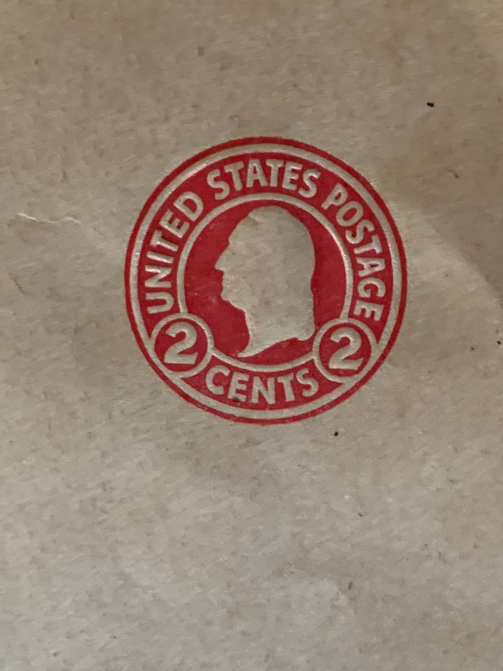 Scott #U434 2c Red George Washington Embossed Postal Stationary Entire ...