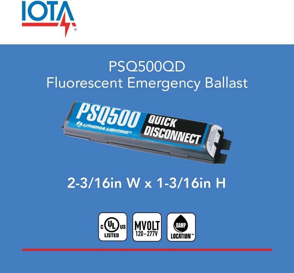 ‎Lithonia Lighting ‎PSQ500QD MVOLT M12 Fluorescent Ballast - Black for ...