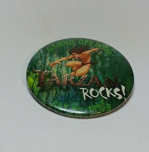 Tarzan Rocks Grand Opening July 9th 1999 Button Pin | eBay
