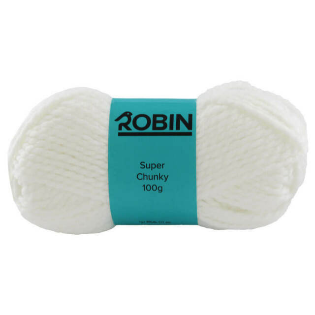 Robin Super Chunky Yarn 100g - 40 White for sale online | eBay UK