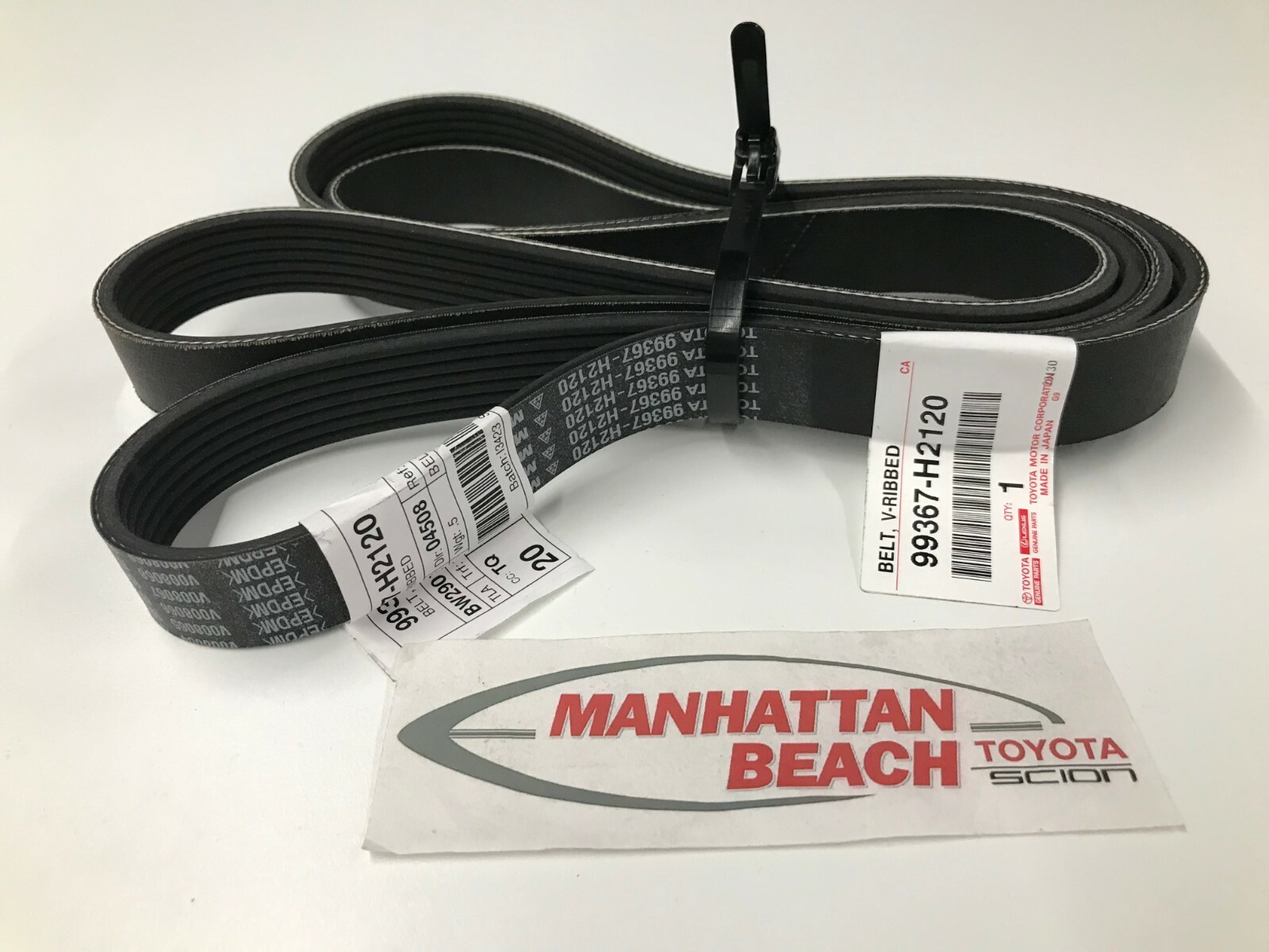 Genuine Toyota Serpentine Belt 99367-H2120 | eBay