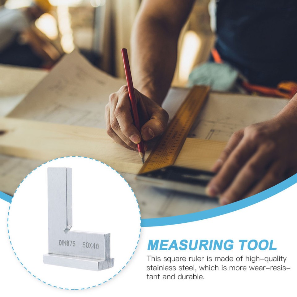 Rulers 90° Woodpecker Tools Metal High Precision Woodworking Measuring ...