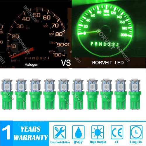 Dash Cluster Gauge Green SMD LED LIGHT BULBS KIT Fit 91-99 Nissan ...