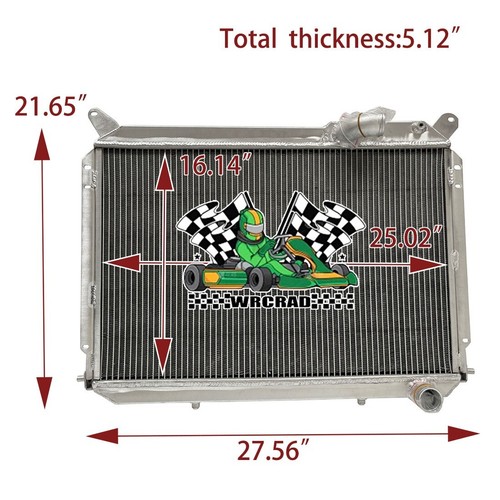 2Row Aluminum Radiator For 1984-1989 1985 1986 1987 1988 Nissan 300ZX 3 ...