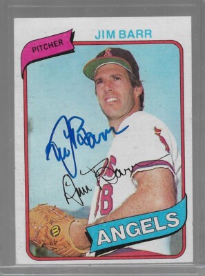 1980 Topps Jim Barr #529 California Angels Signed Autographed Card | eBay