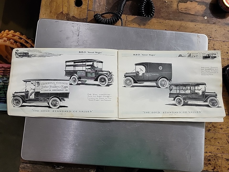 Original 1918 Reo Speed-Wagon Truck Auto Advertising Brochure 32 Pages ...