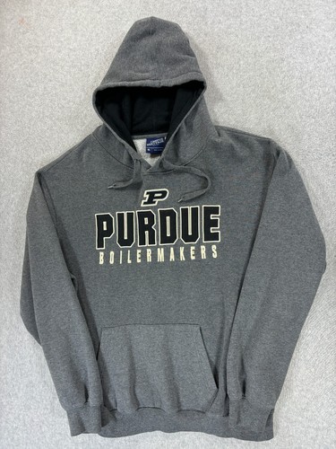 Purdue Boilermakers Stitched Campus Hoodie Sweatshirt (Men's XL) Gray ...
