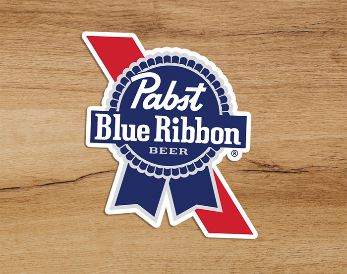 Blue Ribbon Beer Logo Pabst Blue Ribbon Vintage Bar Decor Metal Sign