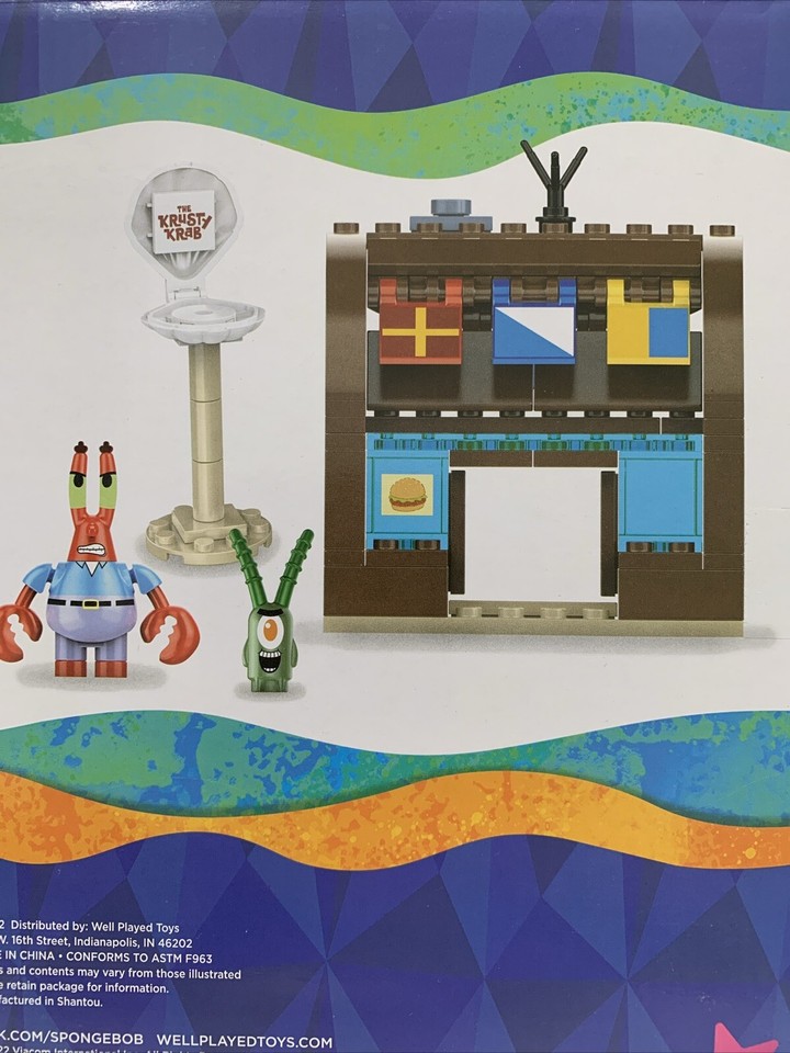 Nickelodeon SpongeBob Krusty Krab Construction Set Snap & Switch 95 Pcs ...