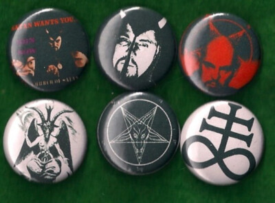 Anton LaVey Church of Satan Pins Set - Wear Your Dark Allegiance with ...