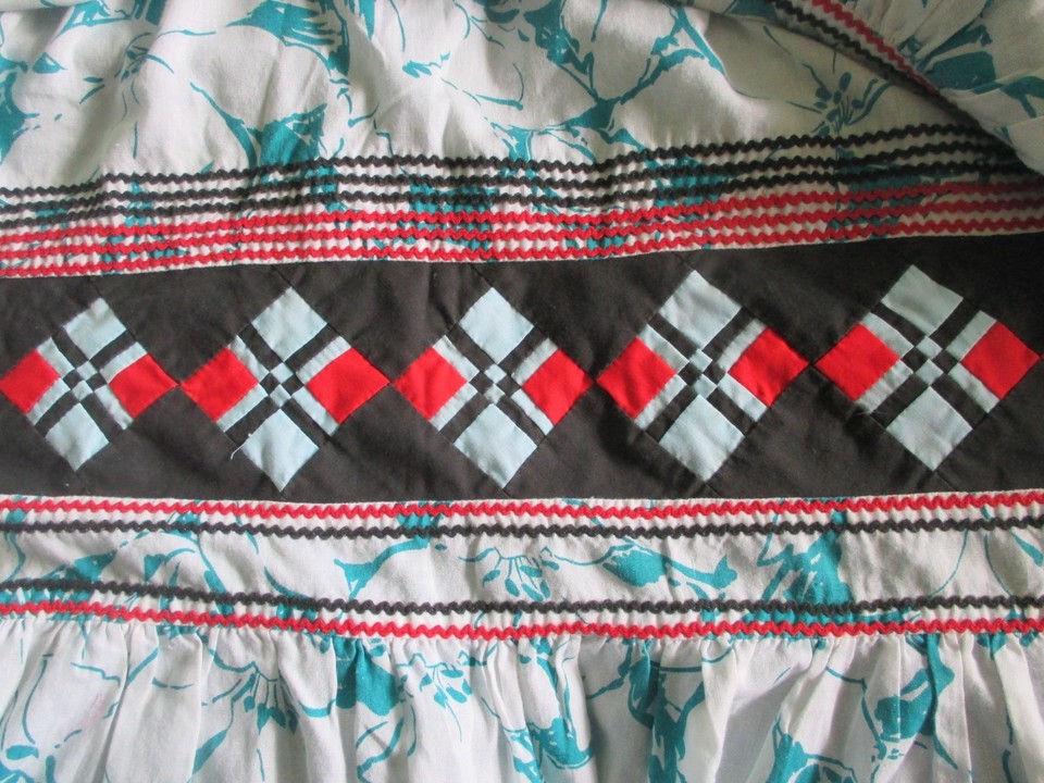 Vintage Seminole Patchwork Skirt Native American Handmade Authentic ...