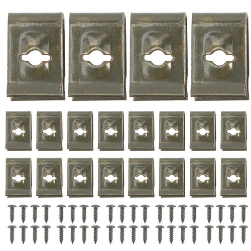 100 Pairs of Self Tapping Screw And Fence Wire Clips Set Stainless ...