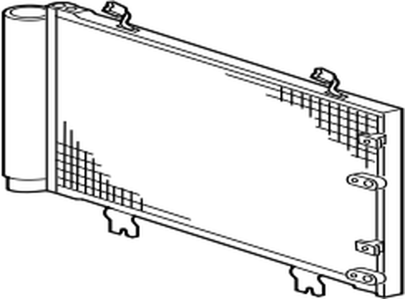 88460-53030 Toyota Condenser assy, cooler 8846053030, New Genuine OEM ...