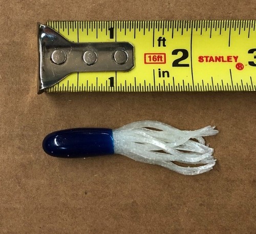 2.25" Crappie Tubes 50 pack (choose from 12 colors) Fishing Lures jig ...