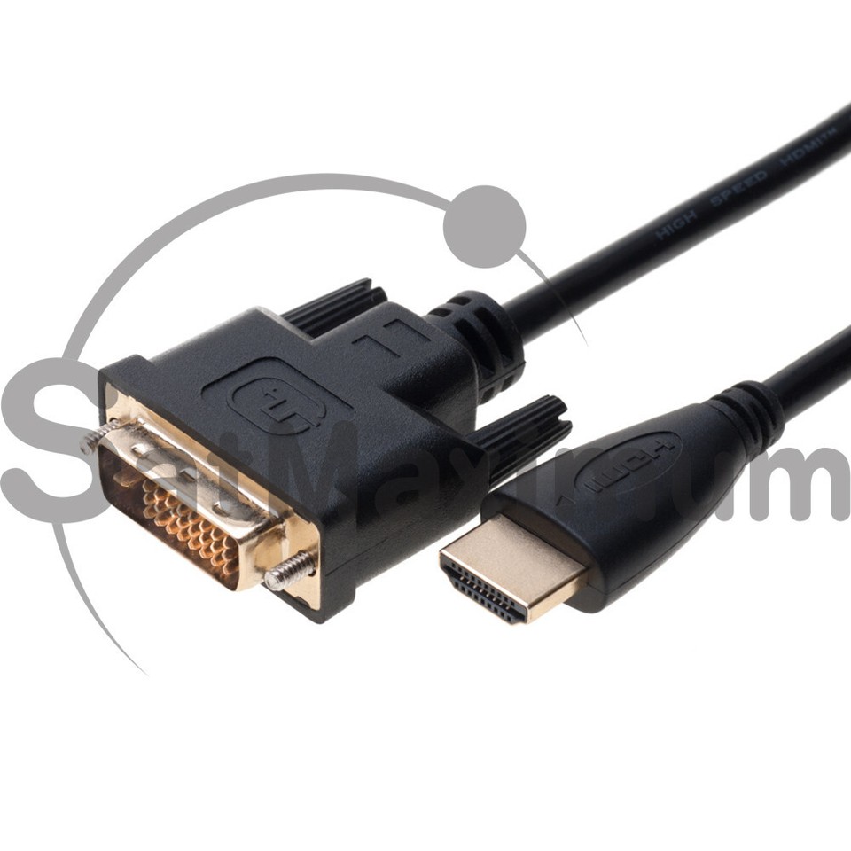 DVI-D to HDMI 3FT Video Cable Dual Link 24+1 TV PC Monitor Display Cord ...