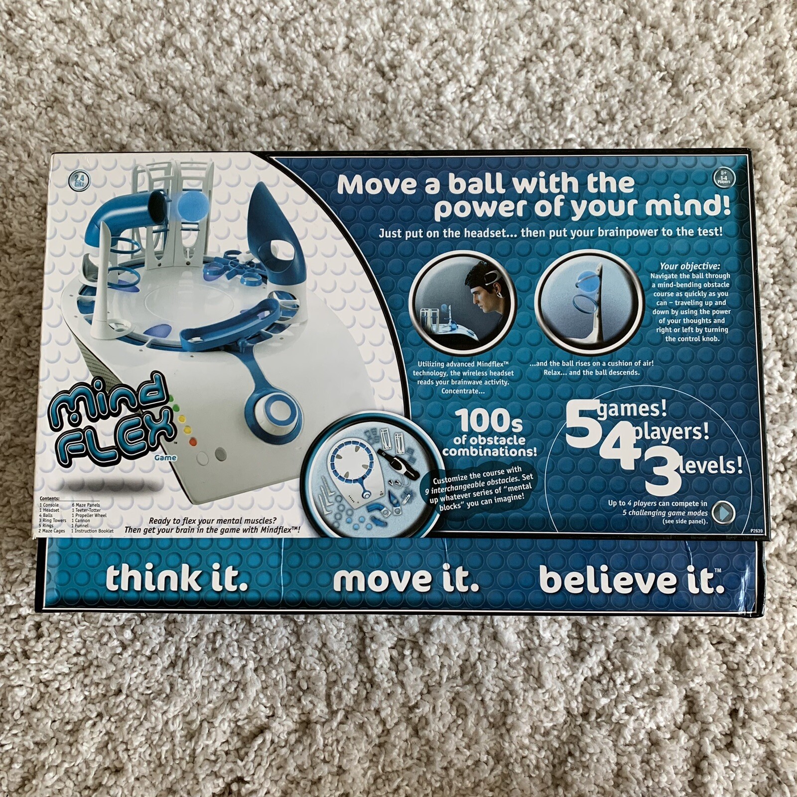 Mattel 2009 - MINDFLEX Game - Accessories lot. Head set tested. Very ...