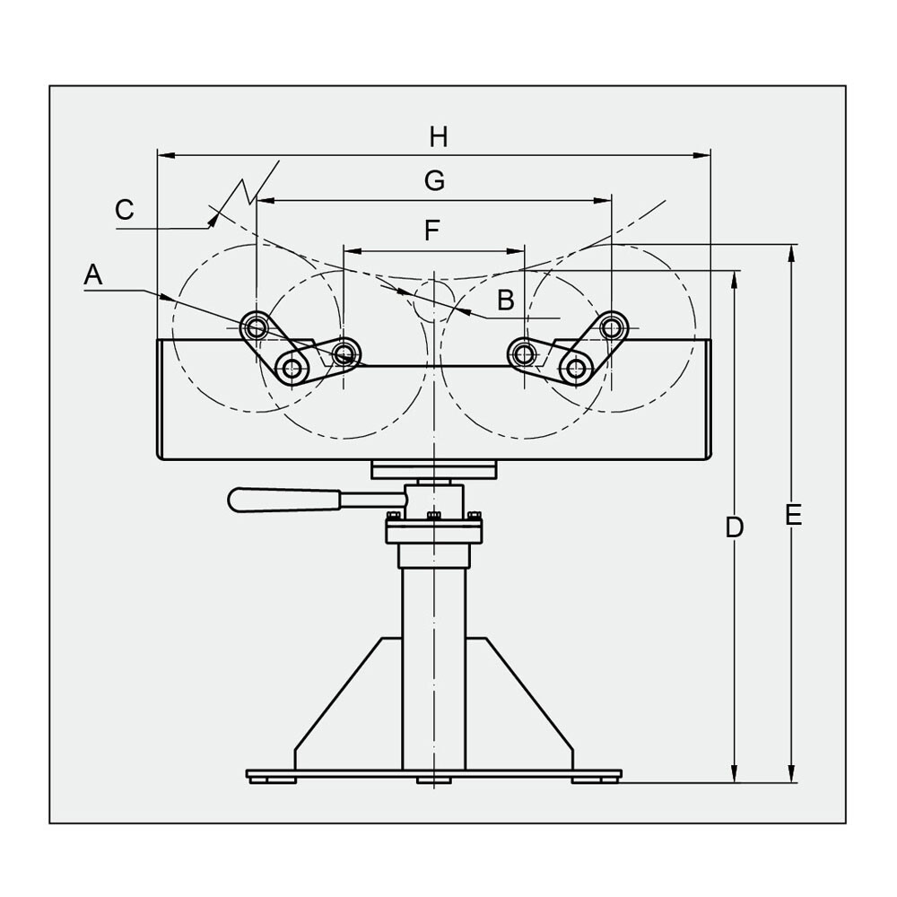 4950 lb Cap.,2" to 36" Tube Pipe Rotator Roller Stand Turning Welding ...