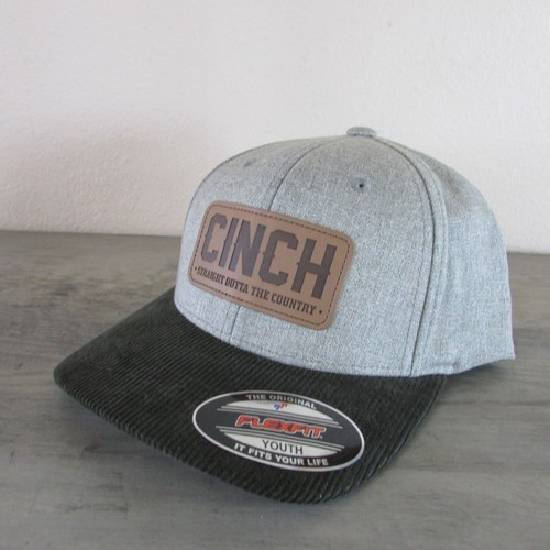 Cinch Youth Flexfit Logo Patch Baseball Cap Hat Corduroy | eBay