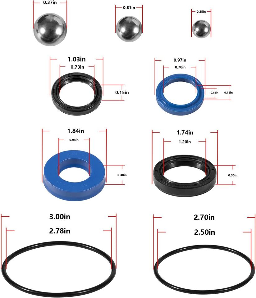 Floor Jack Seal Kit for Sears Craftsman 3 Ton 328.12291 Repair ...
