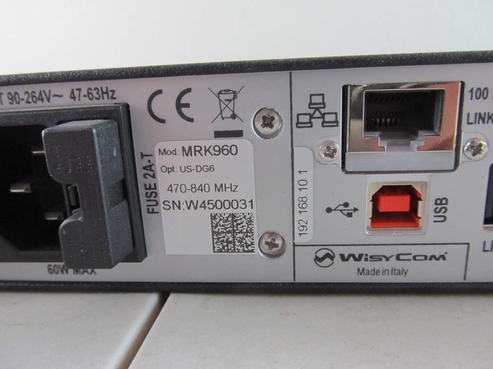 Wisycom MRK960 Dual Channel True Diversity Rackmount Receiver #2 | eBay