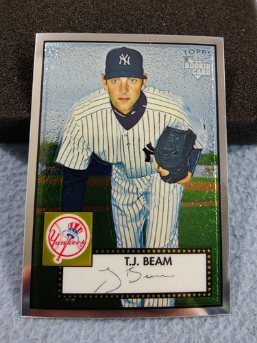 2006 TOPPS '52 ROOKIES EDITION CHROME T.J. BEAM 489/1952 NEW YORK YANKEES | eBay