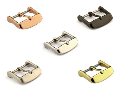 Stainless Steel Tang Buckle for Watch Band Strap 16 18 20 22 24 26 MM ...
