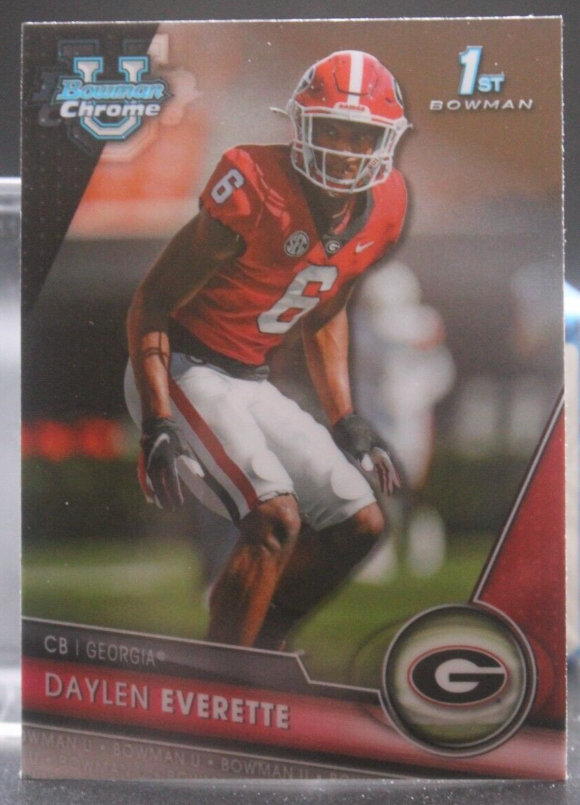 Daylen Everette (Georgia Bulldogs/RC) - 2023 Bowman U. Chrome #9 | eBay