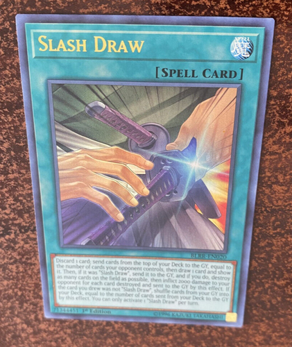 Yugioh Slash Draw BLRR-EN020 Ultra Rare 1st Edition YU-GI-OH MINT | eBay