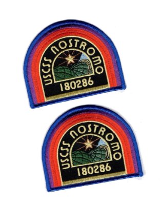 ALIEN Movie U.S.C.S.S. Nostromo Crew Shoulder Iron on Patch(Bundle 2pc ...
