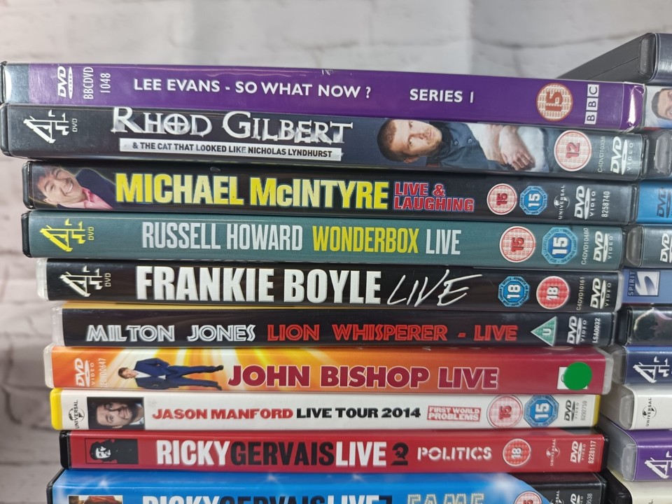 33 DVD Stand-Up Comedy Bundle – Lee Evans, John Bishop, Ricky Gervais ...