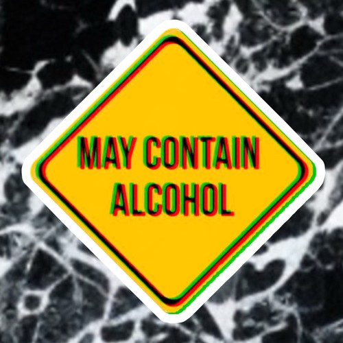 Trippy ⚠️ May Contain Alcohol ⚠️ Vinyl Decal Sticker | eBay