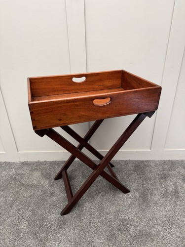 Antique Victorian Mahogany Butlers Tray Breakfast Serving Tray Folding ...