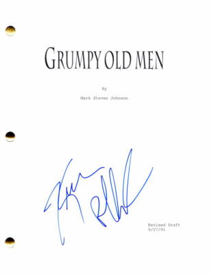 Kevin Pollak Signed Autograph Grumpy Old Men Full Movie Script - Walter ...