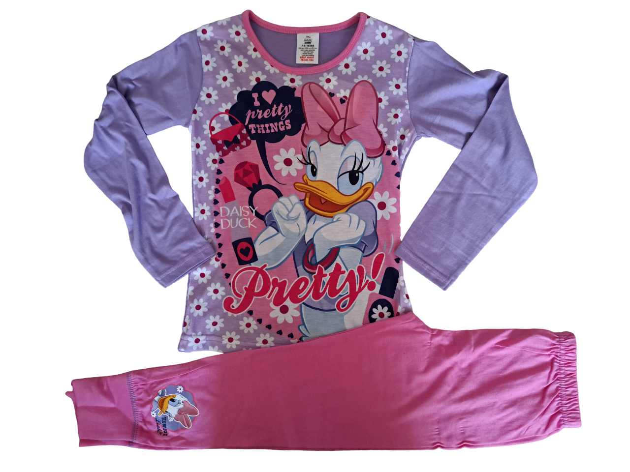 Disney Daisy Duck I Love Pretty Things Pyjamas. Age 7-8 Years Only ...