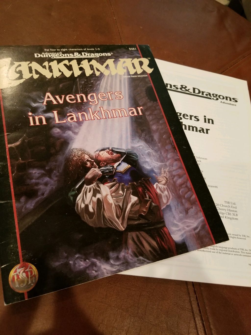 Avengers In Lankhmar TSR Advanced Dungeons & Dragons module | eBay