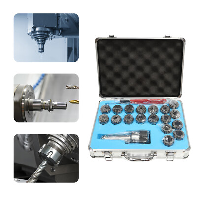 MT3 ER32 M12 Spring Collet Chuck Set Morse Taper w/ Shank For CNC ...