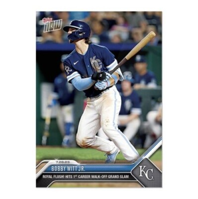 Bobby Witt Jr. Walk Off Grand Slam 2023 MLB TOPPS NOW Card 628 | eBay