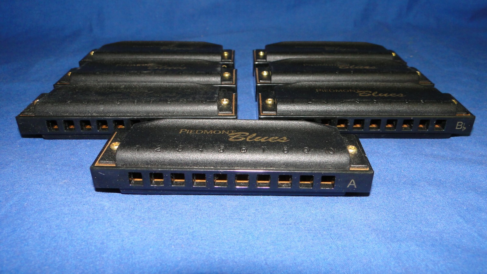 HOHNER PBH7 Piedmont Blues Harmonica Set - 7 Piece in Case 686751478420 ...