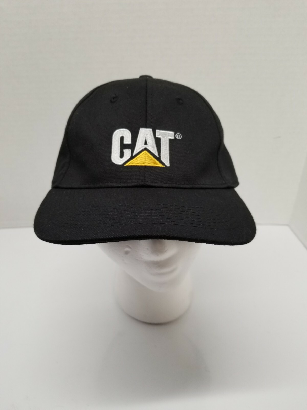 Caterpillar Baseball Cap Hat Black w/ CAT Logo Adjustable w/ Buckle ...