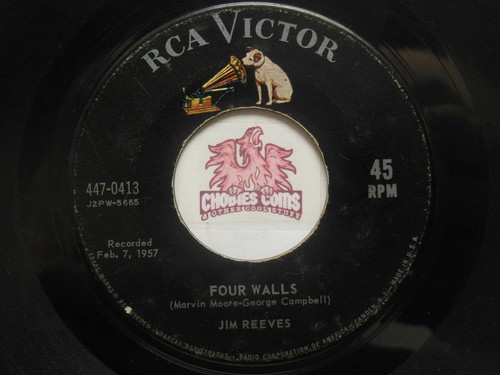 JIM REEVES: Bimbo / Four Walls, 45 RPM G+ (X4) | eBay
