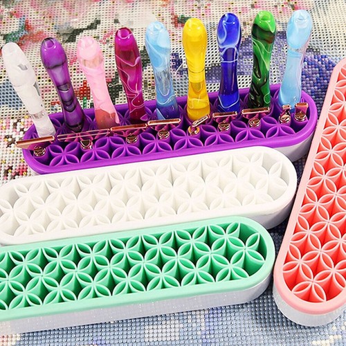1pc Silicone Insertable Craft Tool Diamond Painting Pen Holder (color ...