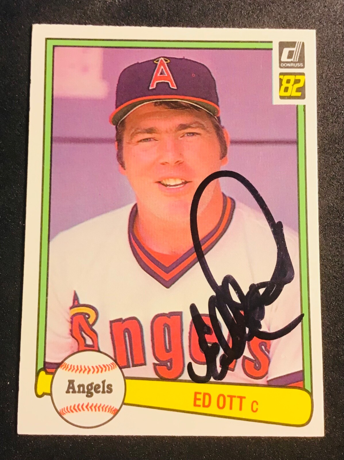 California Angels ED OTT signed autographed auto 1982 DONRUSS card 79 ...