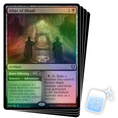 FOIL ALTAR OF BHAAL X4 Commander Legends: Battle For Baldur's Gate ...