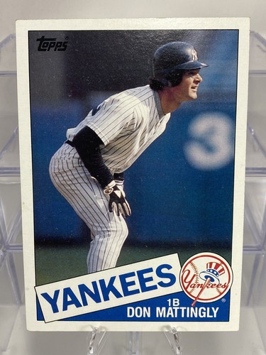 1985 Topps DON MATTINGLY Super 5x7 Jumbo Oversized Baseball Card ...