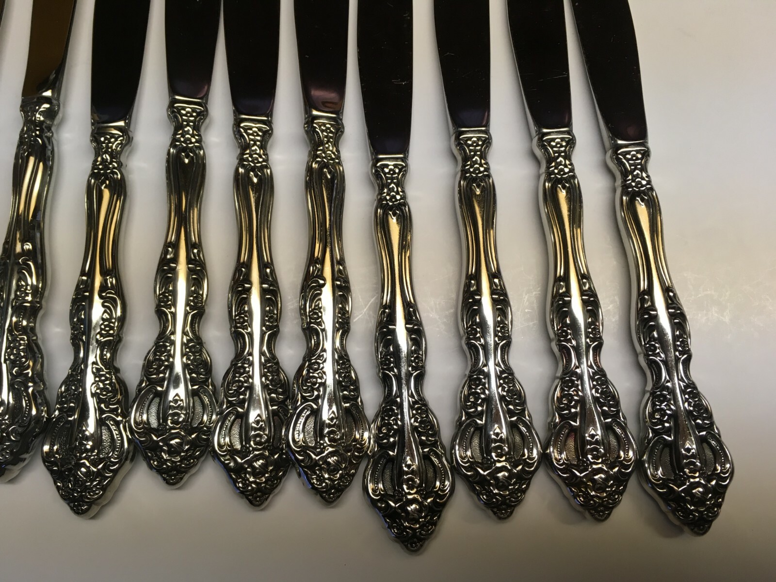 Oneida Cube Mark Michelangelo Stainless Heirloom Glossy Flatware ...