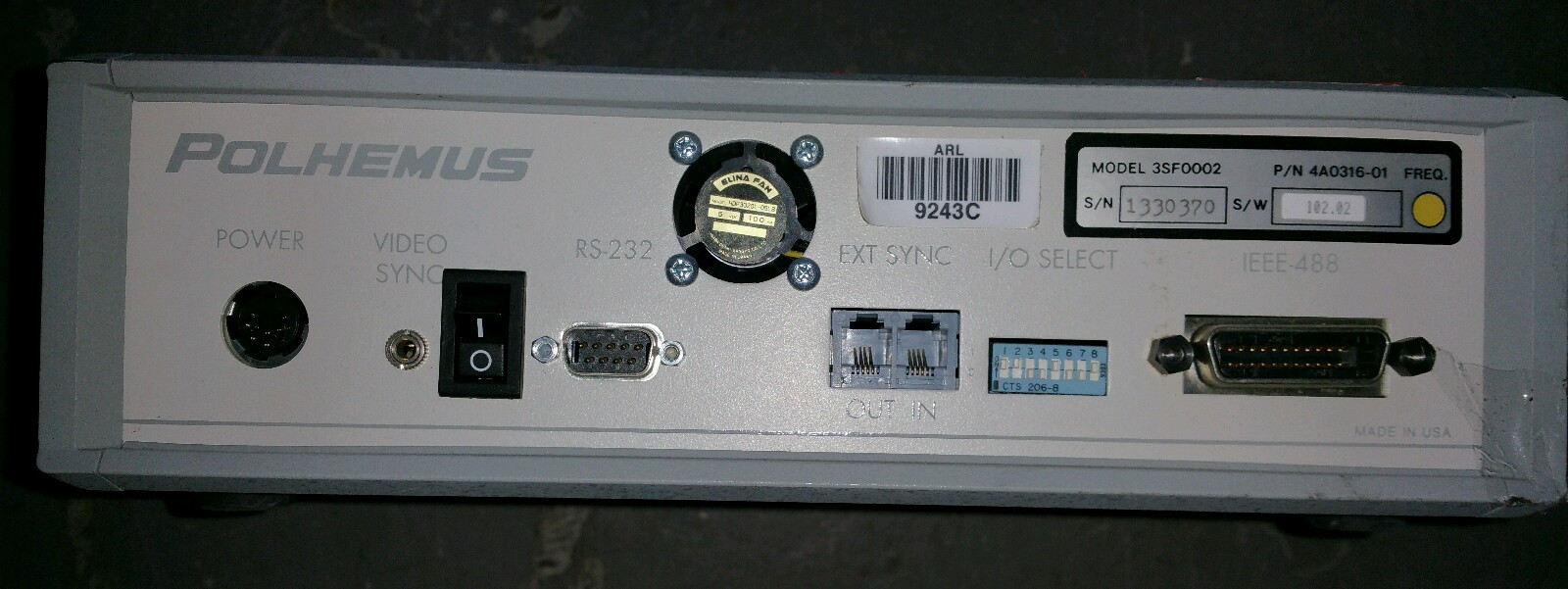 POLHEMUS 3SPACE FASTRAK HEAD AND MOTION TRACKER 4A0316-01 | eBay