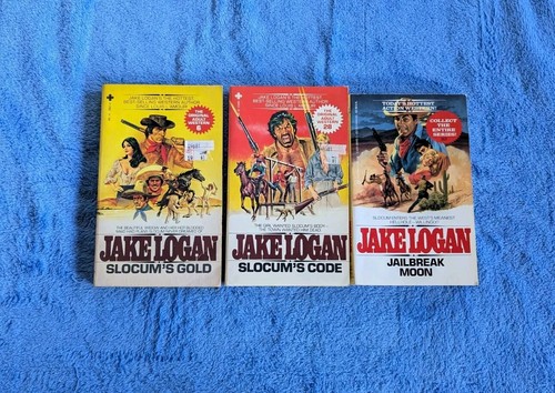 JAKE LOGAN 3 Paperback Book Lot #6 #28 #83 Adult Western Slocum's Gold ...