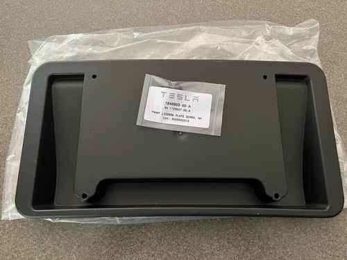 Tesla Genuine OEM Model Y 2020 2021 2022 2023 2024 Front License Plate ...