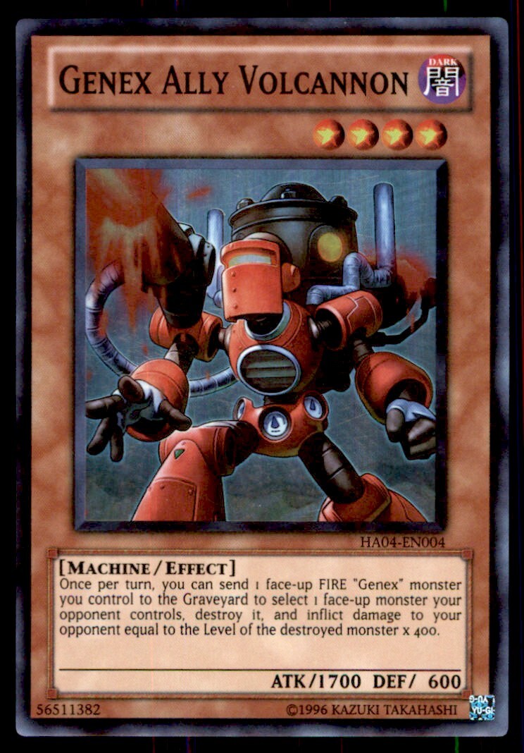 Yu-Gi-Oh! Genex Ally Volcannon #HA04-EN004 Light Play | eBay
