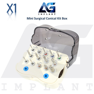 Mini Dental Conical Kit Box Fixture Placement Driver Tool Instruments ...